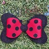 Ladybug Bow Template SVG Ladybird Bow SVG Lady Bug Felt Bow - Etsy New ...