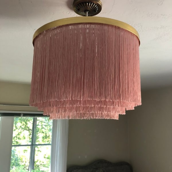 Fringe Pendant Ceiling Light, Boho Chic Fringe Pendant Light: Versatile ...