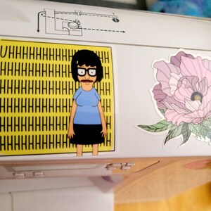 Premium Hand Drawn Peony Flower Sticker - Etsy