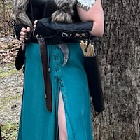 Silver Scalemail Chainmail Harness Shoulder Pauldrons Shroud + Necklace ...