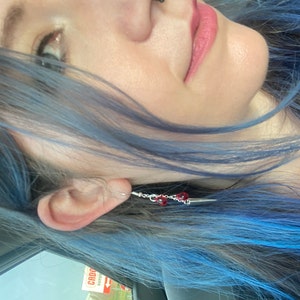 Piercing Blood Technique Anime Inspired Earrings - Etsy