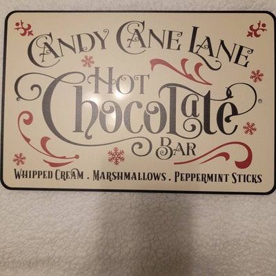 Hot Chocolate Sign, Hot Chocolate Drinks, Hot Chocolate Bar, Holiday ...