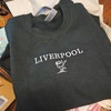 Liverpool England Embroidered Sweatshirt, Last Minute Valentines Gift ...
