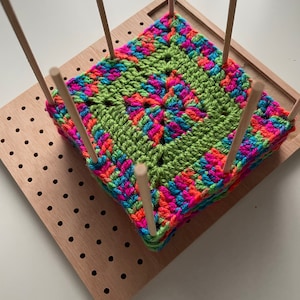 Crochet Blocking Board for Blocking Squares and Granny Squares up to ...