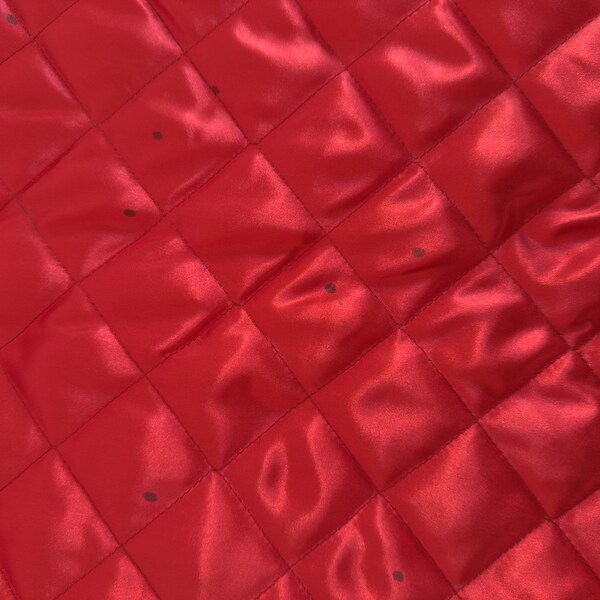 Padded Quilted Satin Lining Fabric, 150cm (59") Wide, Sold by the Meter ...