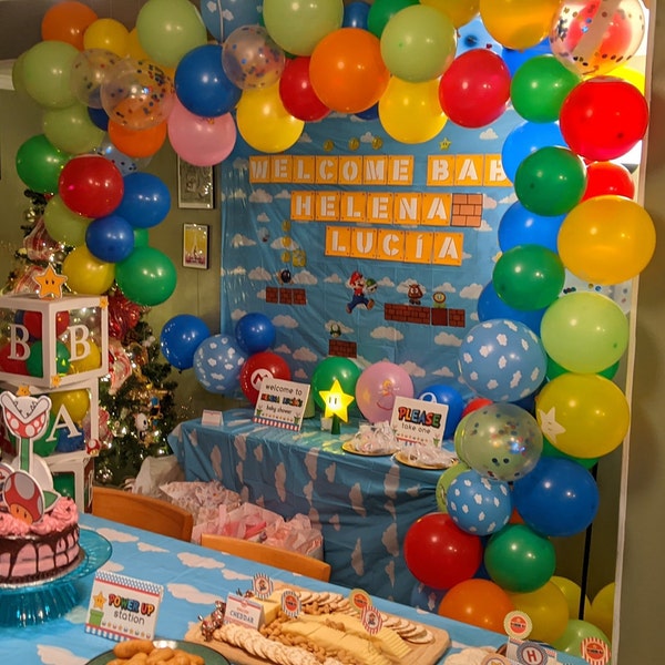 Super Mario Inspired Baby Shower Party Invitation, Super Mario ...