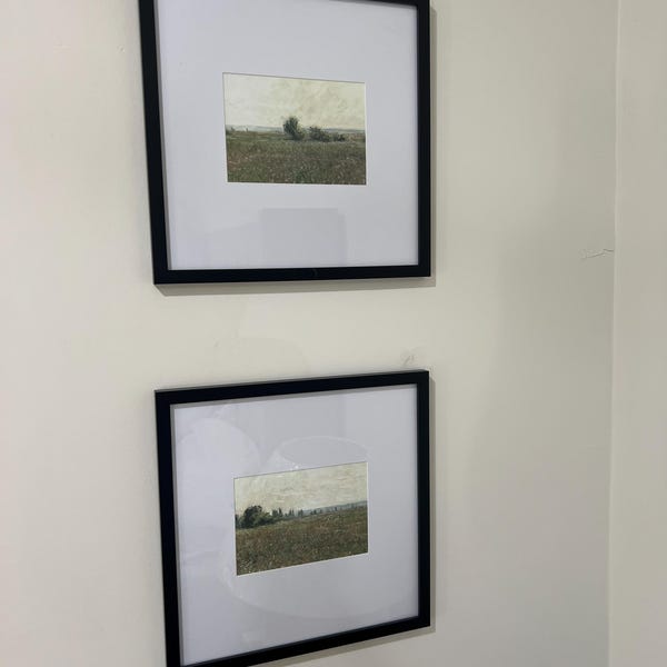 Neutral Landscape Set of 3 Split Print, Country 3 Pieces Vintage Wall ...