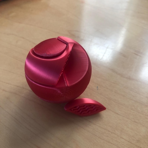 Fidget Sphere - 3D Print Trisection Toy - Twist Puzzle - Desktop Gift ...