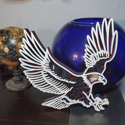 Eagle Model Multi Layer Mandala Laser Cut File, Commercial Use, Wall ...