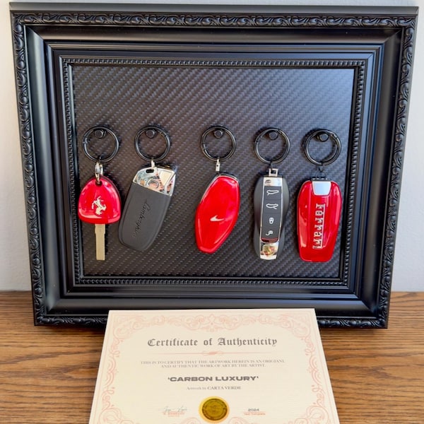 THE DREAM - Framed Luxury Car Keys // Wall Art // Display Decoration - Etsy