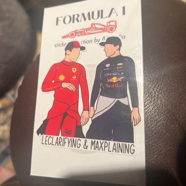 Formula 1 Customizable Fan Card Sticker - F1 !! PLEASE Read Item ...
