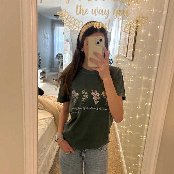 Comfort Colors® Consider How the Wildflowers Grow Outfit,luke 12:27 ...