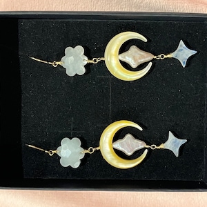 Pearl Earrings Shooting Star Jewelry Astronomy Lover Birthday Bestie ...