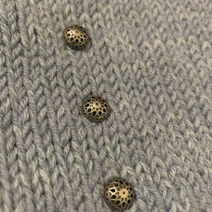 Metal Buttons Dull Silver Radial Lines Hole Buttons 11mm | Etsy