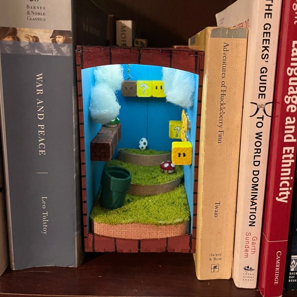 Book Nook Kit, Diorama, 'mirror Wall Kit' Diorama Book Nook (MR), Blank ...