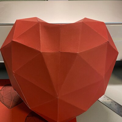 Papercraft Heart, Corazon Papercraft, Papercraft, Papercraft 3d, PDF ...