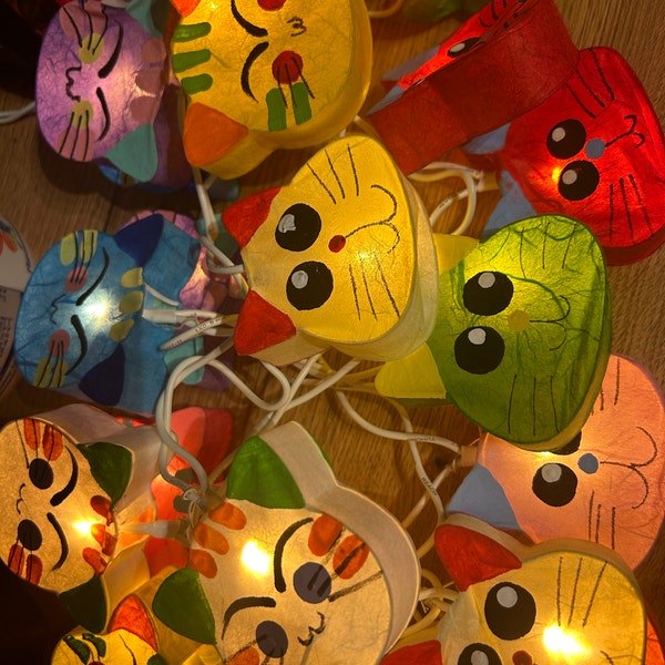 Baby Mint Fairy Lights Cotton Ball Fairy Lights, 20 or 35 LED Cotton ...