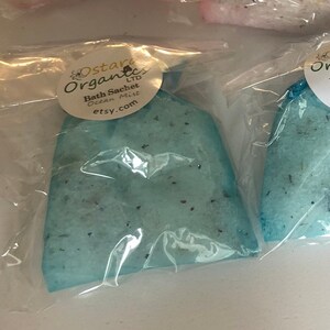 Bath Sachet, Blue Bath Soak, Blue Bath Sachet, Scented Sachet, Wedding ...