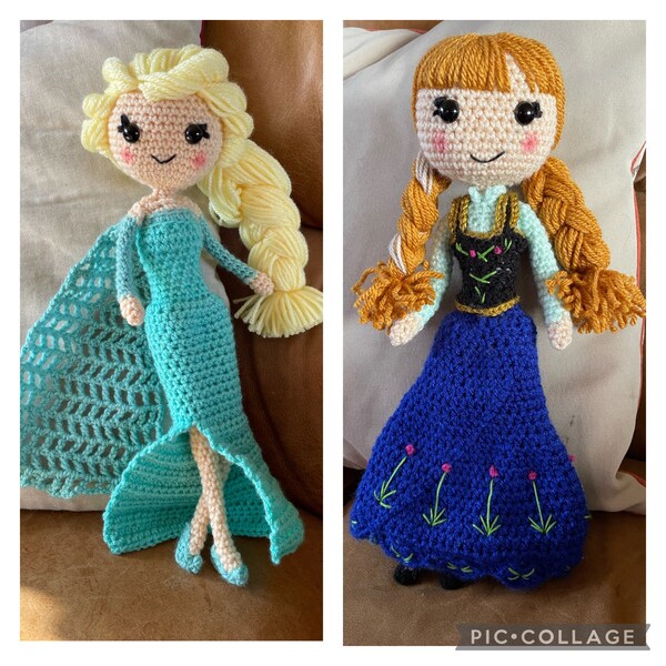 PATTERN: Elsa Crochet Amigurumi Doll - Etsy