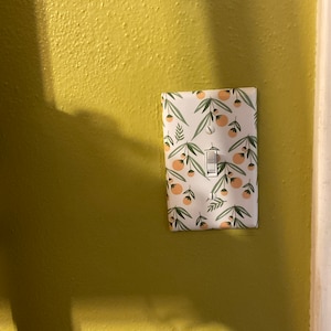 Botanical Light Switch Cover Switchplate Cover Greenery - Etsy