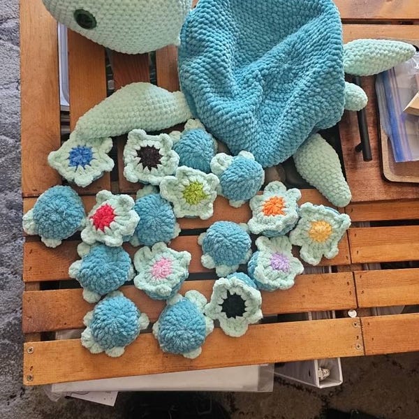 CROCHET PATTERN Memory Game "turtle". No SEW Easy Pattern. Sensory Toy ...