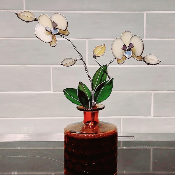 PATTERN • 3D Orchid Stained Glass Pattern • PDF • Digital Download ...