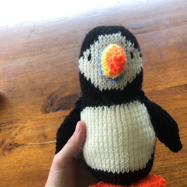 Puffin Knit Kit - All You Need to Knit a Cute Puffin - Barry the Puffin ...
