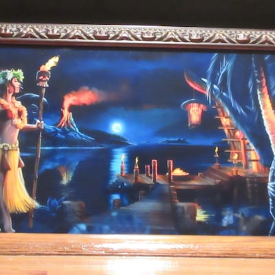 Pagan Island Tiki Art print - Etsy