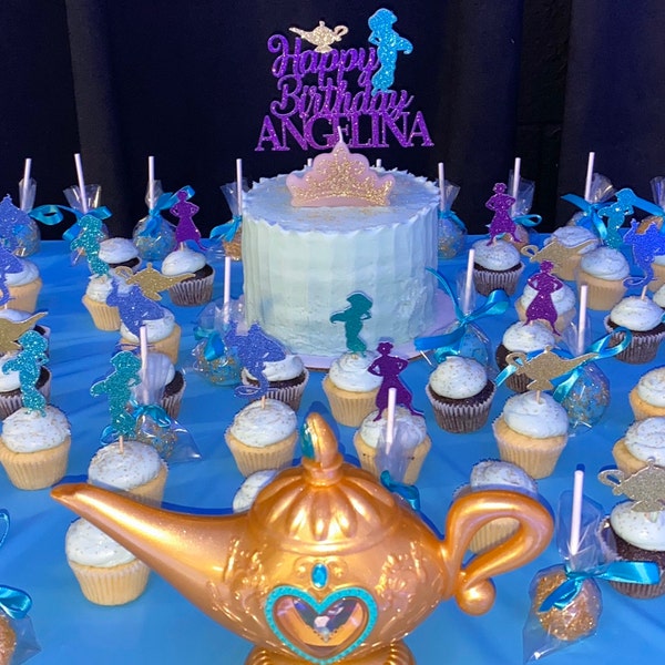 Jasmine Cake Topper | Princess | Aladdin Cake Topper | Jasmine Birthday ...