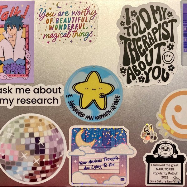 Holographic Aesthetic Sticker: Lofi Sky | Polaroid Stickers | for ...