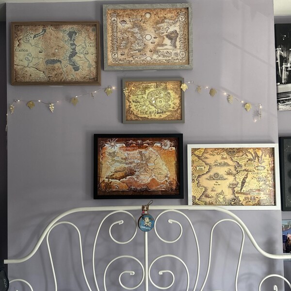 Empyrean Series World Map – Inspired by Fourth Wing & Iron Flame by ...