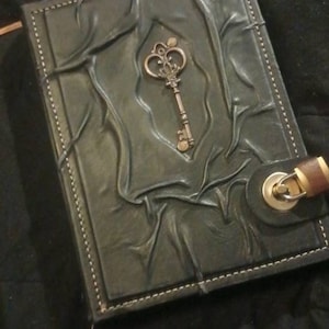 Locked Genuine Leather Notebook Diary, Unlined Pages, Handmade Journal ...