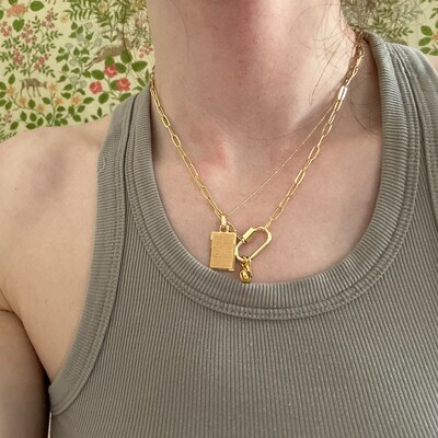 Custom Charm Necklace Gold Filled Necklaces Waterproof & Tarnish Free ...