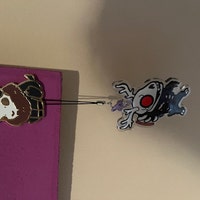 Black and Pink Cryptid Mothman Mythical Creature Enamel Pin - Etsy