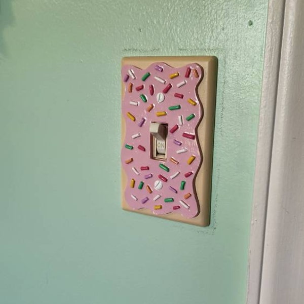 Pastry Tart Light Switch Cover/ Breakfast Faux Food Decor/ Popular Food ...