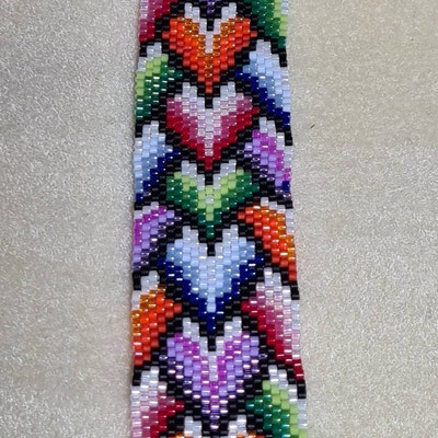 Peyote Stitch Bracelet Cuff Beading Pattern INSTANT DOWNLOAD Pdf ...