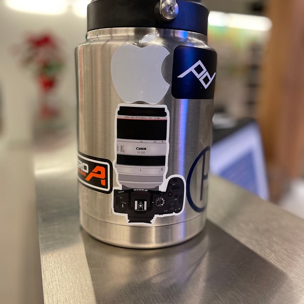 Canon EOS R6 + RF 85mm, Camera Sticker for Laptop, Photography Sticker ...