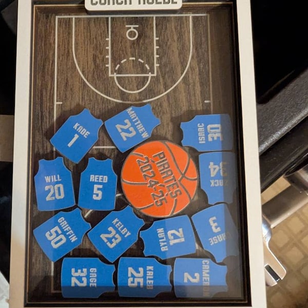Personalized Basketball Shaker Ornament, Custom Jersey's Name & Number ...
