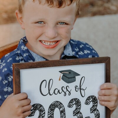 Printable Class of 2033 Graduation Sign, Senior Pictures Photo Prop ...