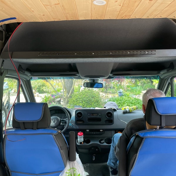 Sprinter Overhead Shelf With L Track and Lights - Etsy