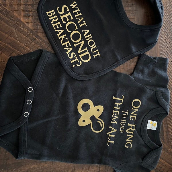 LOTR Baby Onesie® / Hat / Blanket / Bib Package Combinations- One Does Not Simply Crawl Into ...