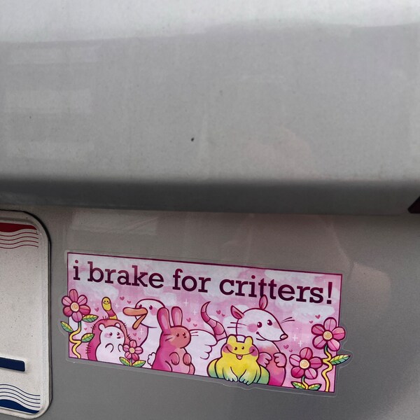 I Brake for Critters Bumper Sticker! - Etsy