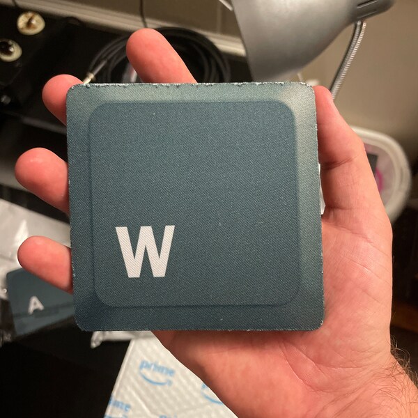 Computer Gamer Coasters - 4 Piece Set - Computer W,A,S,D Control Keys ...