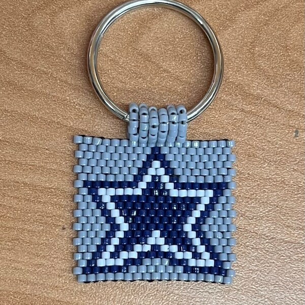 NFL Brick Stitch Pattern Football Earring Pattern Miyuki Delica Brick ...