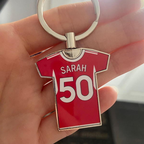 Personalised Football Shirt Keyring Newcastle Fan Keyring, Any Player ...