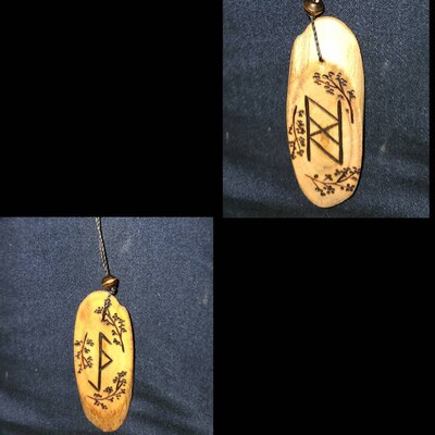 Viking Runes Driftwood Valhalla Ladder, Younger Futhark Runes, Viking ...