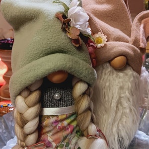 Redhead Female Gnome Boho Gnome, Gnome Decor, Tiered Tray Decor, Fall ...