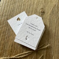 Small Personalised Gift Tags Mini Name Tags Rustic Labels Favour Tags ...