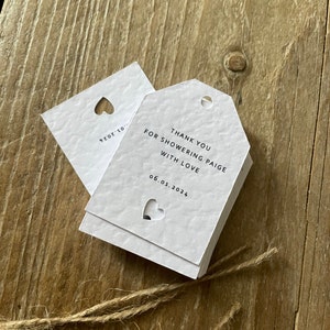 Small Personalised Gift Tags Mini Name Tags Rustic Labels Favour Tags ...