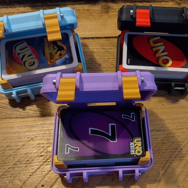 Uno Flip Card Game 3D Printed Rugged Box & Card Holder - Etsy